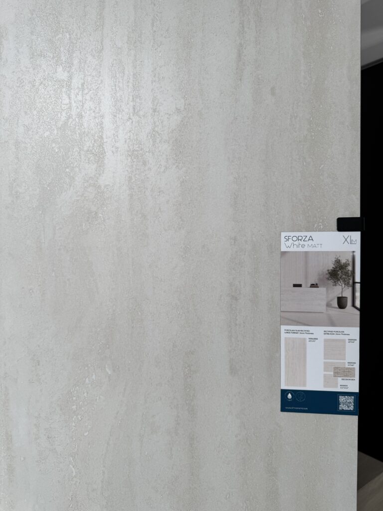 Placa Azulejo suelo Sforza Imitación Mármol Travertino 120x280cm X 6mm ...
